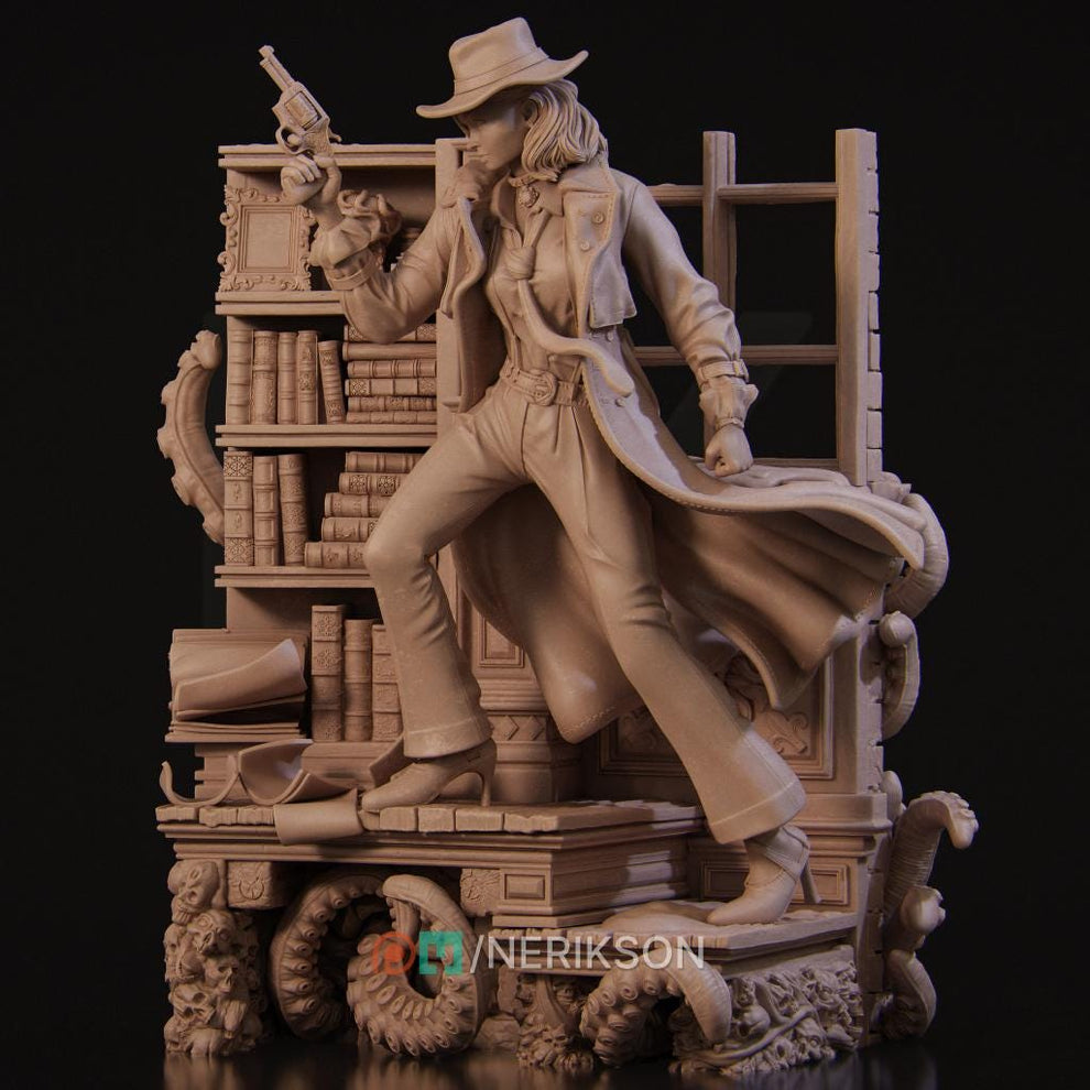 Laura, the Detective Diorama by Nerikson | Model Kit | Display Figure ...