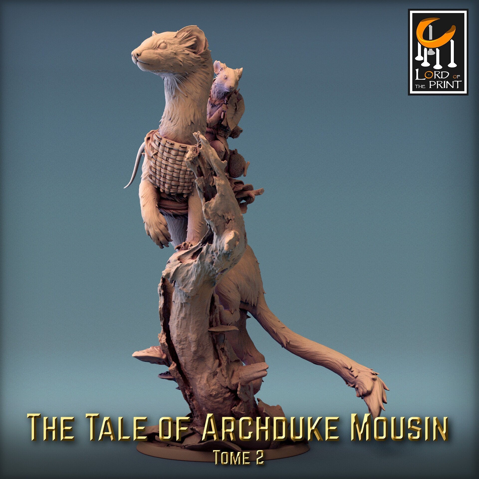 Mounted Weasels by Rescale Miniatures | Miniature | TTRPG | Unpainted ...
